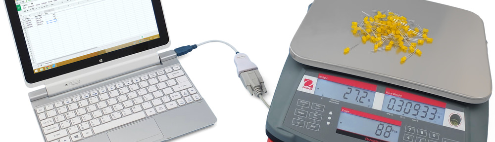 Keyboard wedge software for RS-232 and USB interfaces