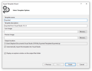 [Solution] Finding exported templates in Visual Studio 2019