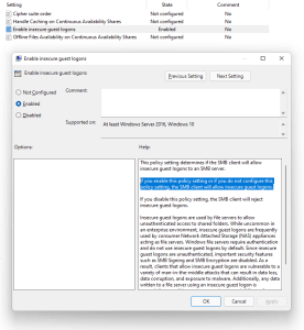 Solution: Cannot access QNAP NAS from Windows