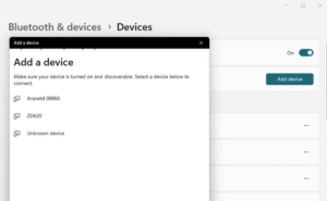 Solution: Can’t find Bluetooth devices on Win 11?